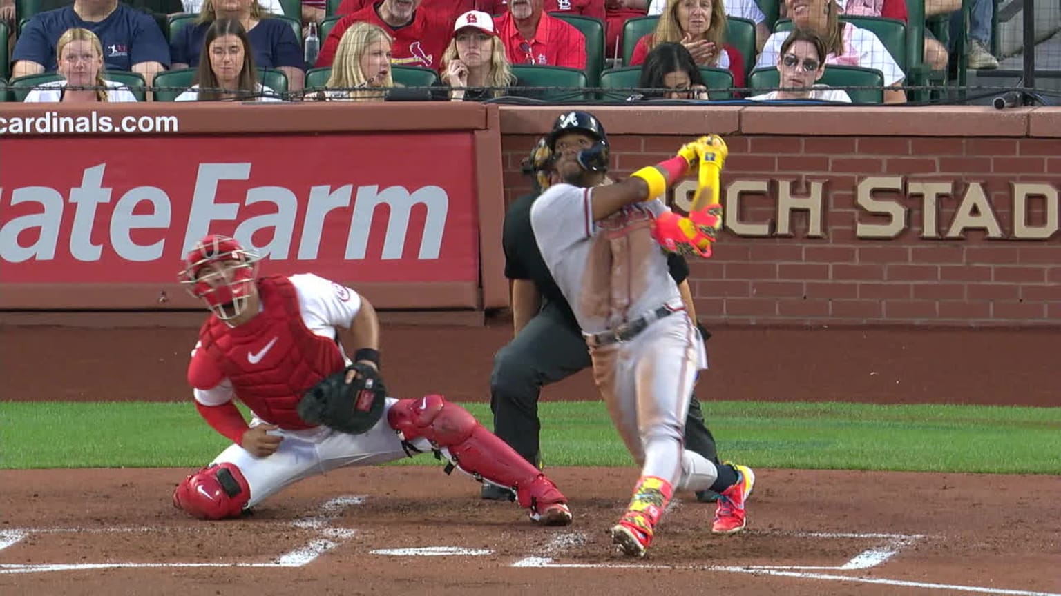 Ronald Acuña Jr. drills a three-run homer to right | 04/03/2023 | MLB.com