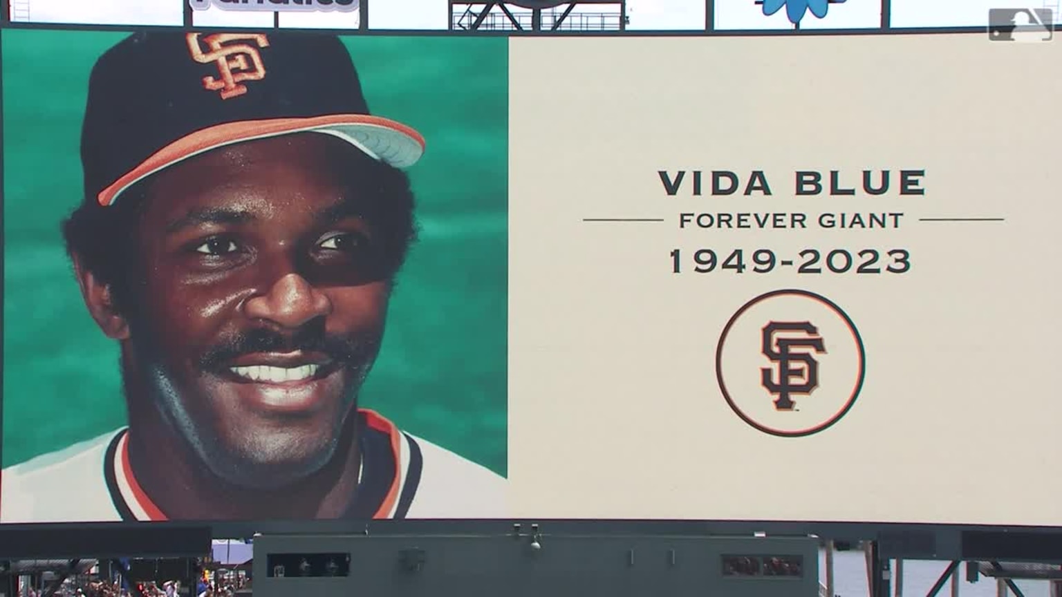 Giants honor the life and career of Vida Blue | 05/07/2023 | San ...