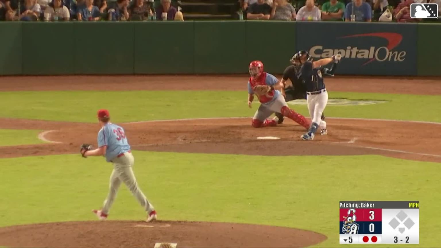 Baker strikes out the 1,264th batter of the season | 15/09/2024 ...