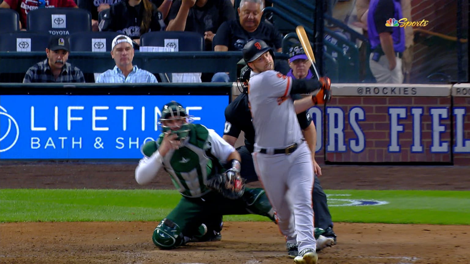 Austin Slater knocks an RBI single into left field | 06/07/2023 | MLB.com