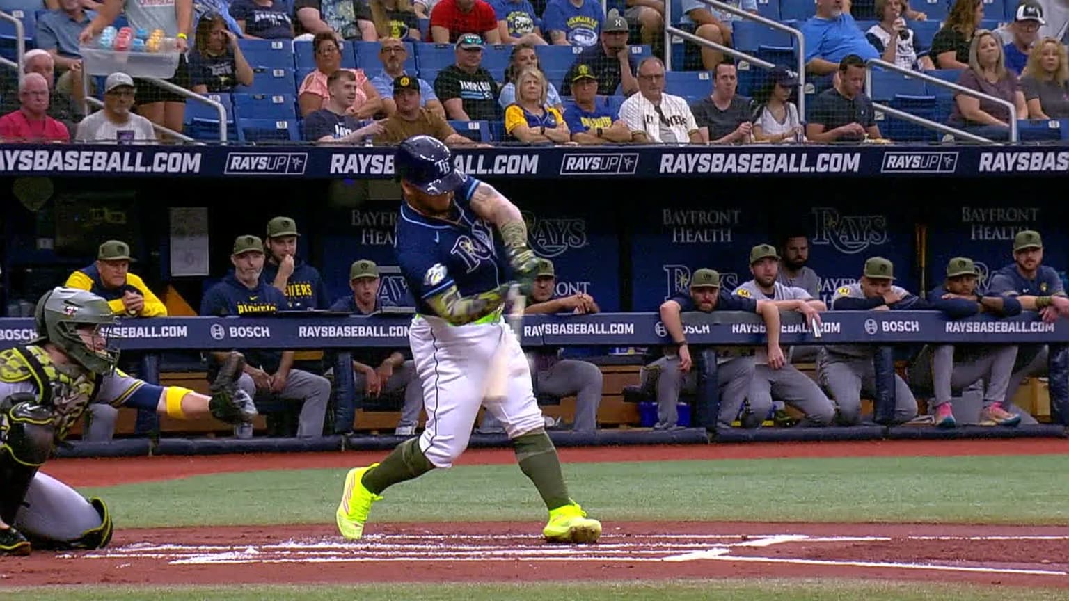 Harold Ramírez drills a solo homer to right field | 05/20/2023 | Tampa ...