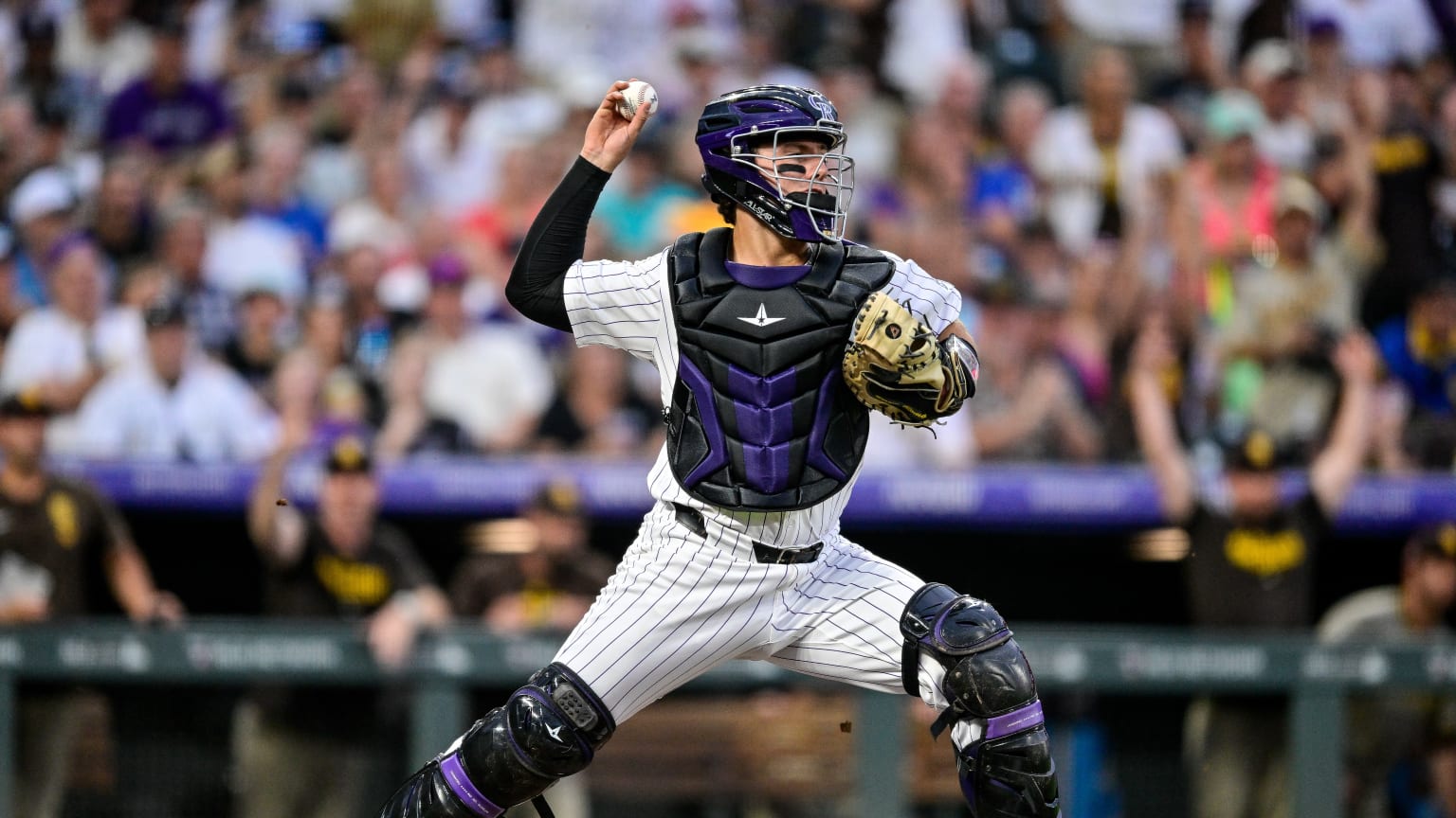 Drew Romo catches Xander Bogaerts stealing | 08/17/2024 | Colorado Rockies