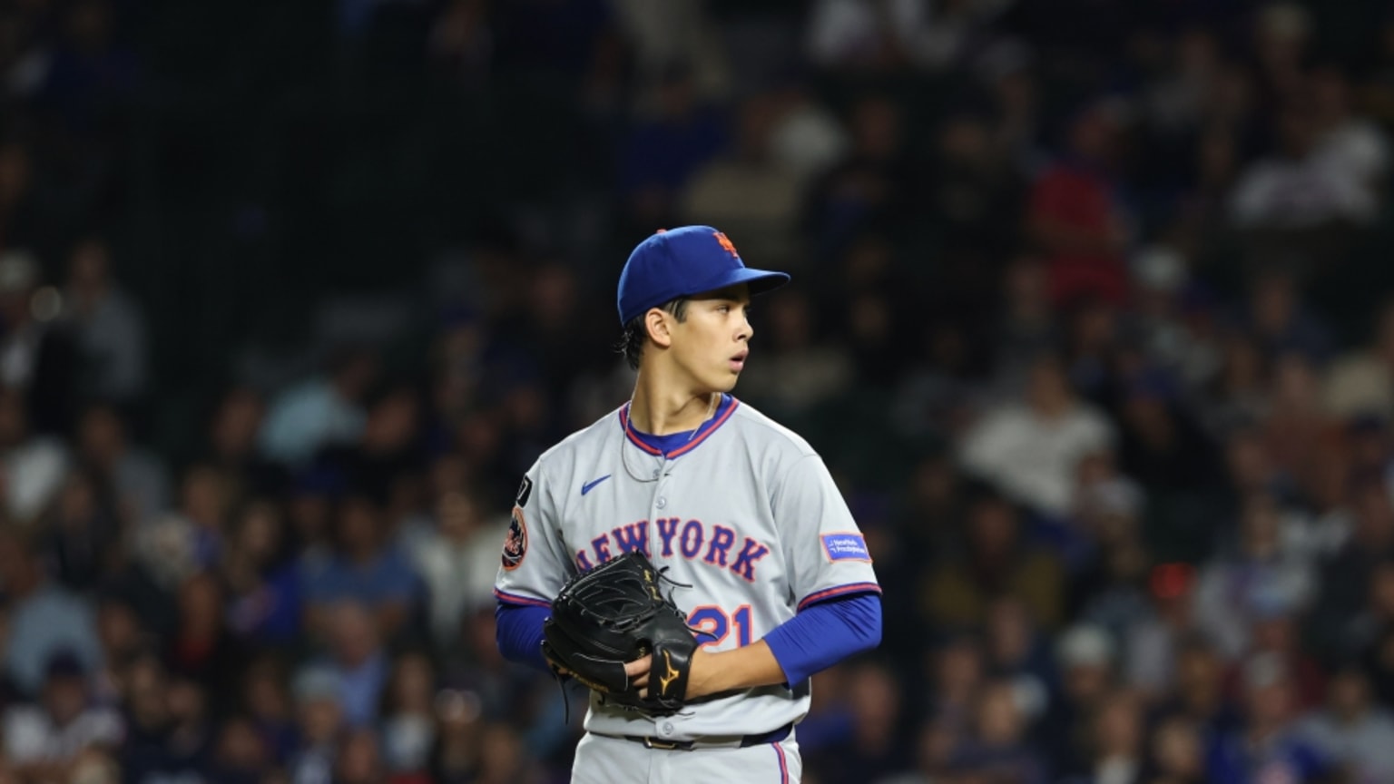 Jonah Tong poncha a Ian Happ | 24/09/2025 | Los Mets de Nueva York