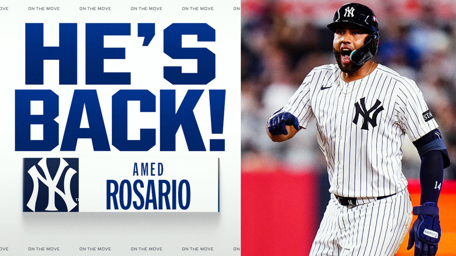 Amed Rosario returns to the Yankees | 12/13/2025 | MLB.com