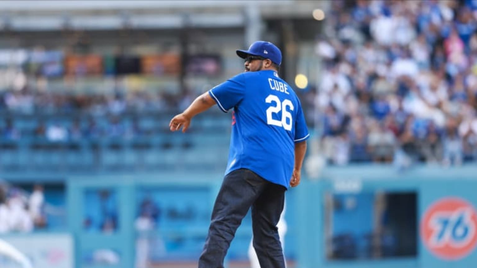 Ice Cube throws out the first pitch in LA 🥶 | 05/13/2026 | MLB.com
