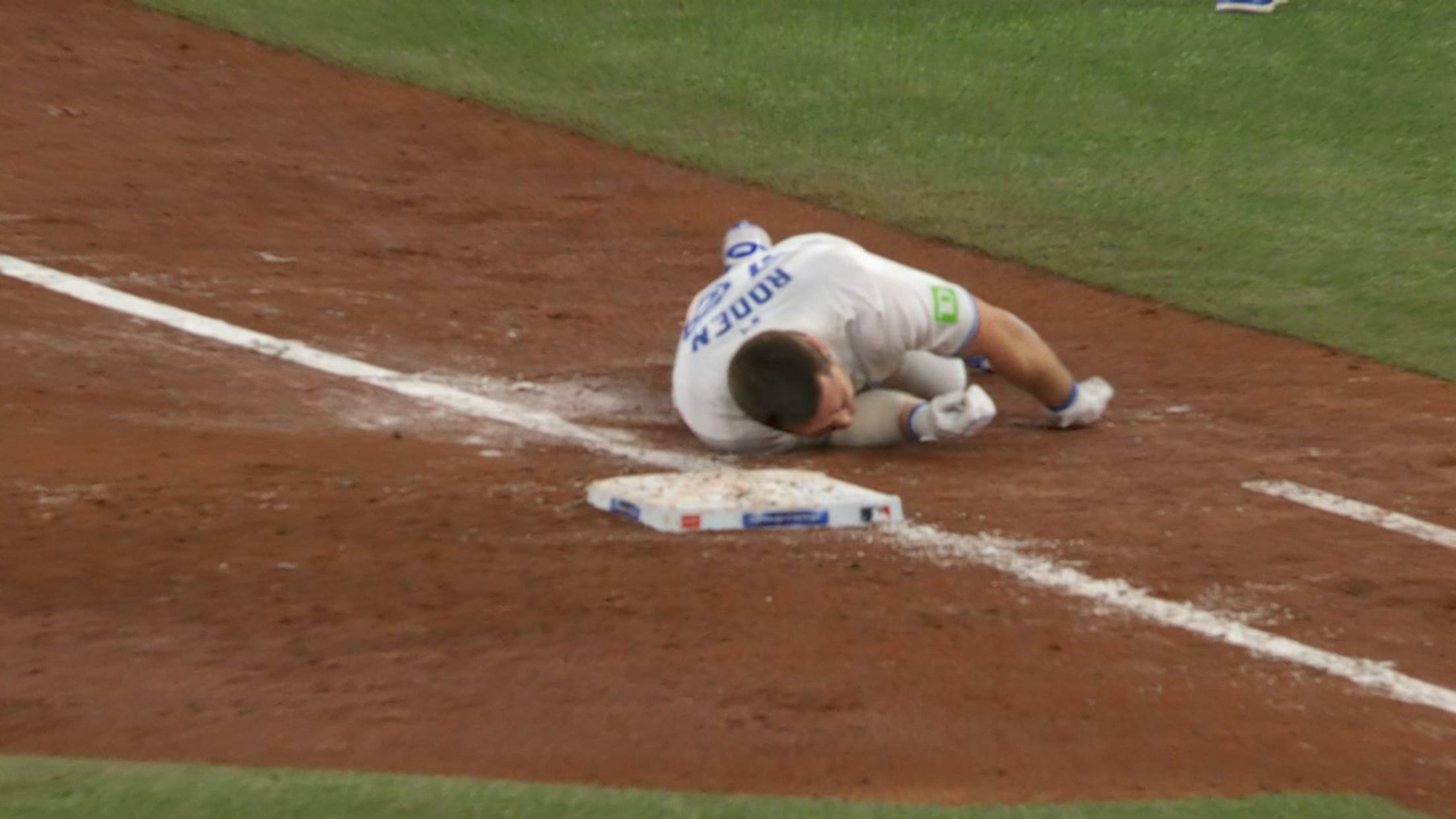 baseball first base collision