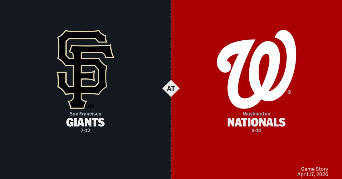 San Francisco Giants at Washington Nationals Game Story, Scores ...