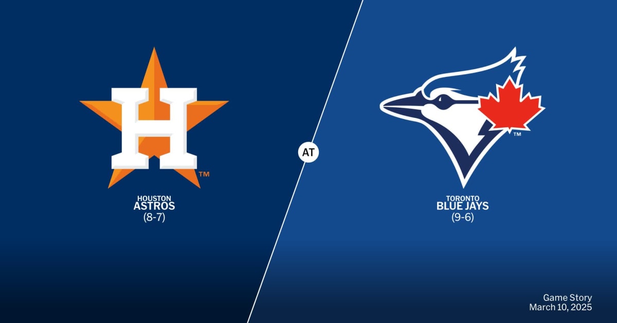 Houston Astros at Toronto Blue Jays Game Story, Scores/Highlights - 03 ...