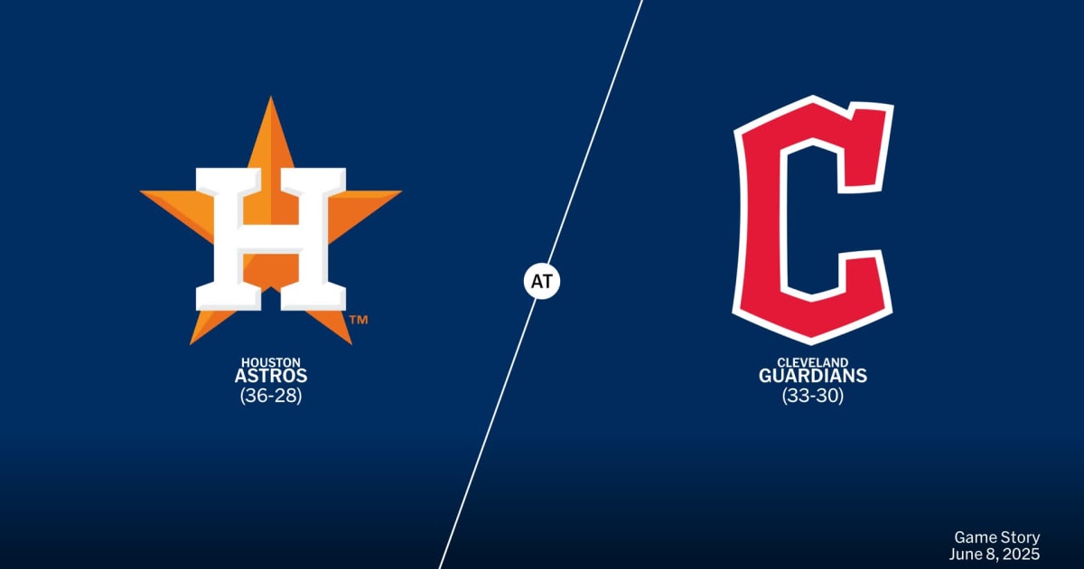 Houston Astros at Cleveland Guardians Game Story, Scores/Highlights ...