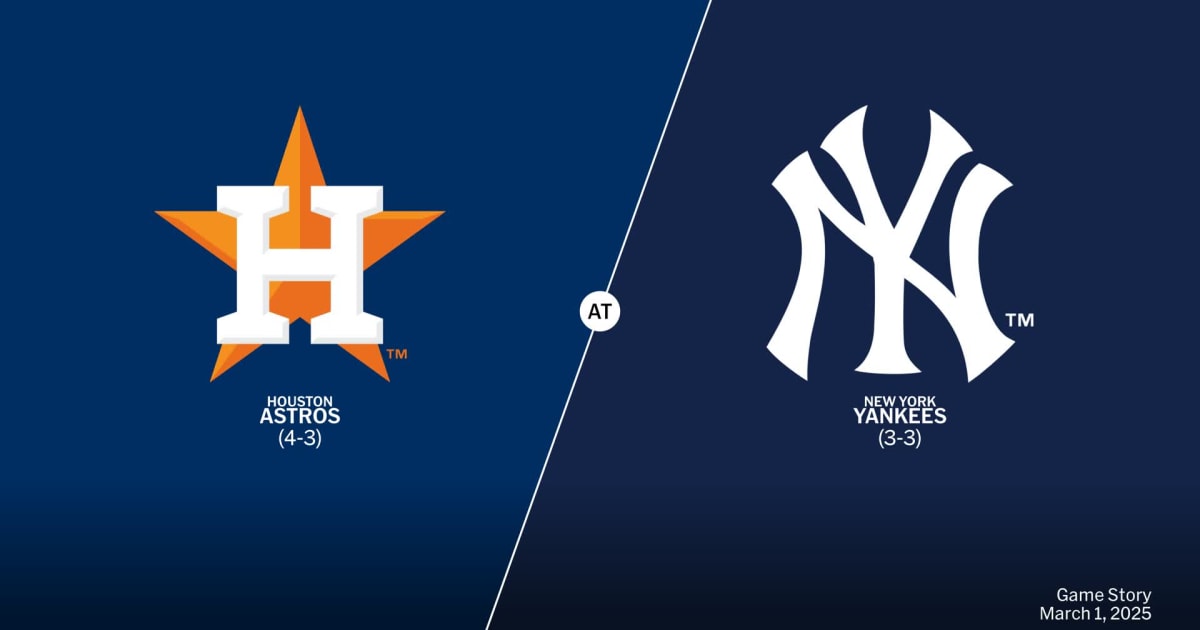 Houston Astros at New York Yankees Game Story, Scores/Highlights - 03 ...