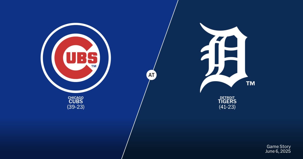 Chicago Cubs at Detroit Tigers Game Story, Scores/Highlights - 06/06 ...