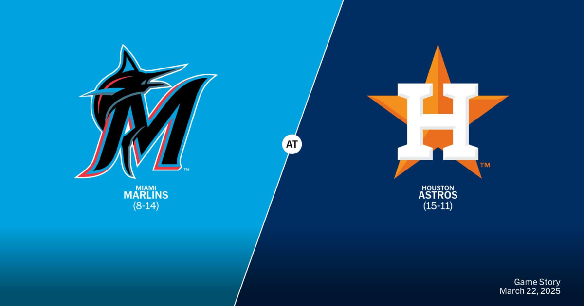 Miami Marlins at Houston Astros Game Story, Scores/Highlights - 03/22 ...