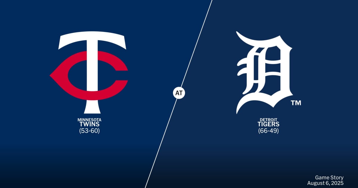 Minnesota Twins at Detroit Tigers Game Story, Scores/Highlights - 08/06 ...