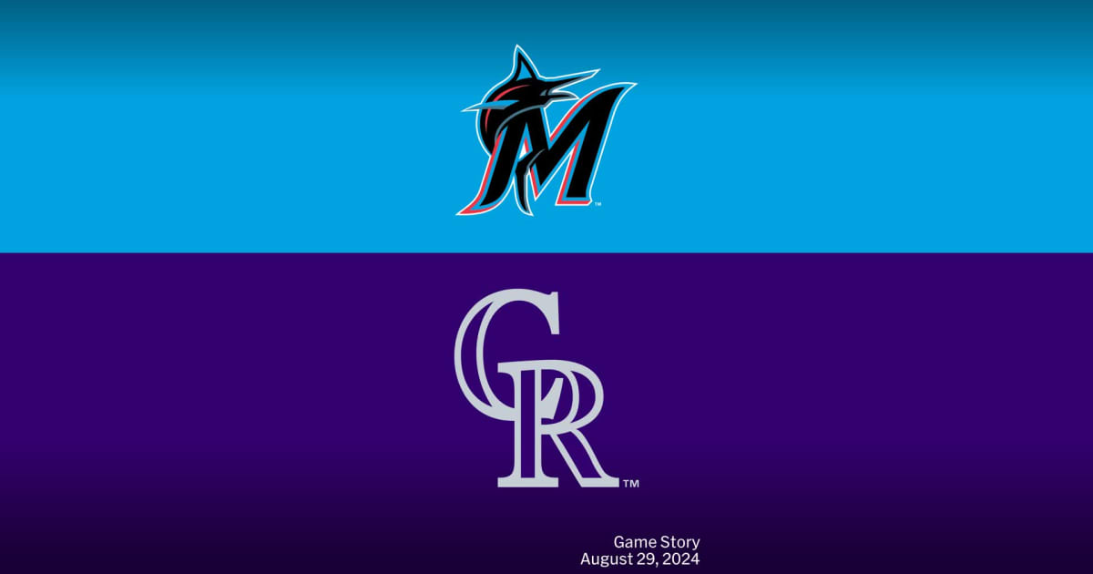 Miami Marlins at Colorado Rockies Game Story, Scores/Highlights - 08/29 ...