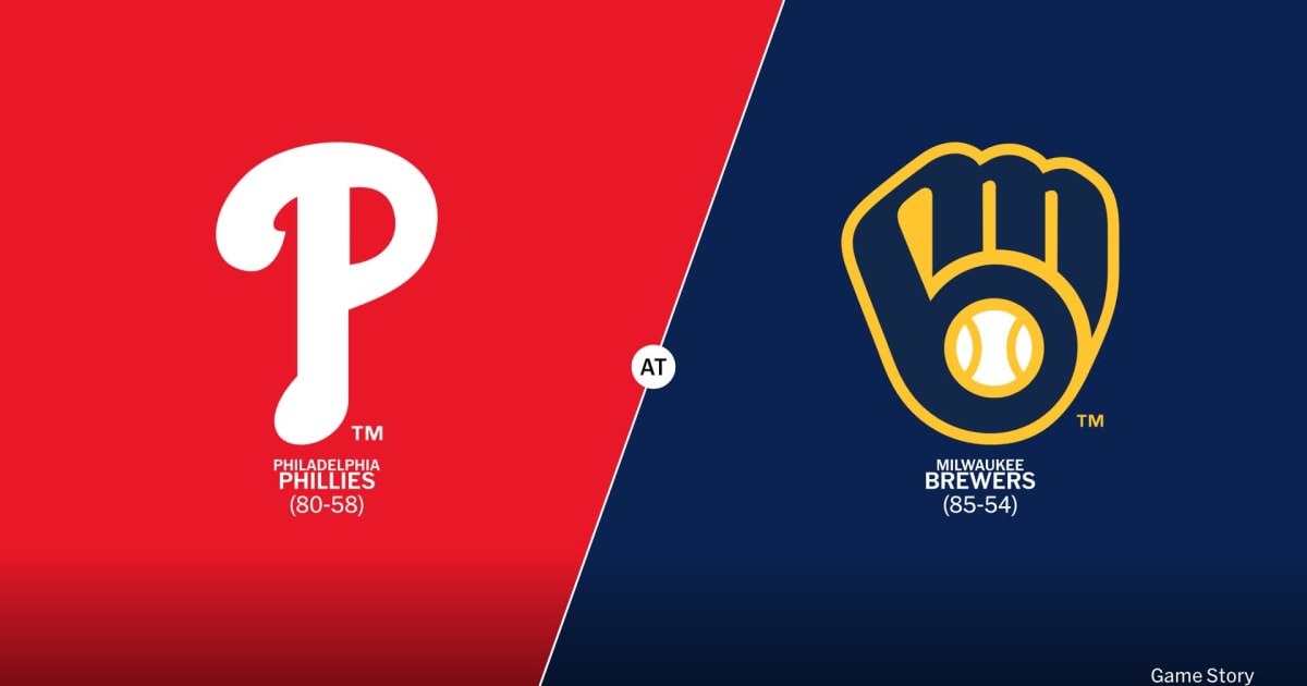 Philadelphia Phillies at Milwaukee Brewers Game Story, Scores ...