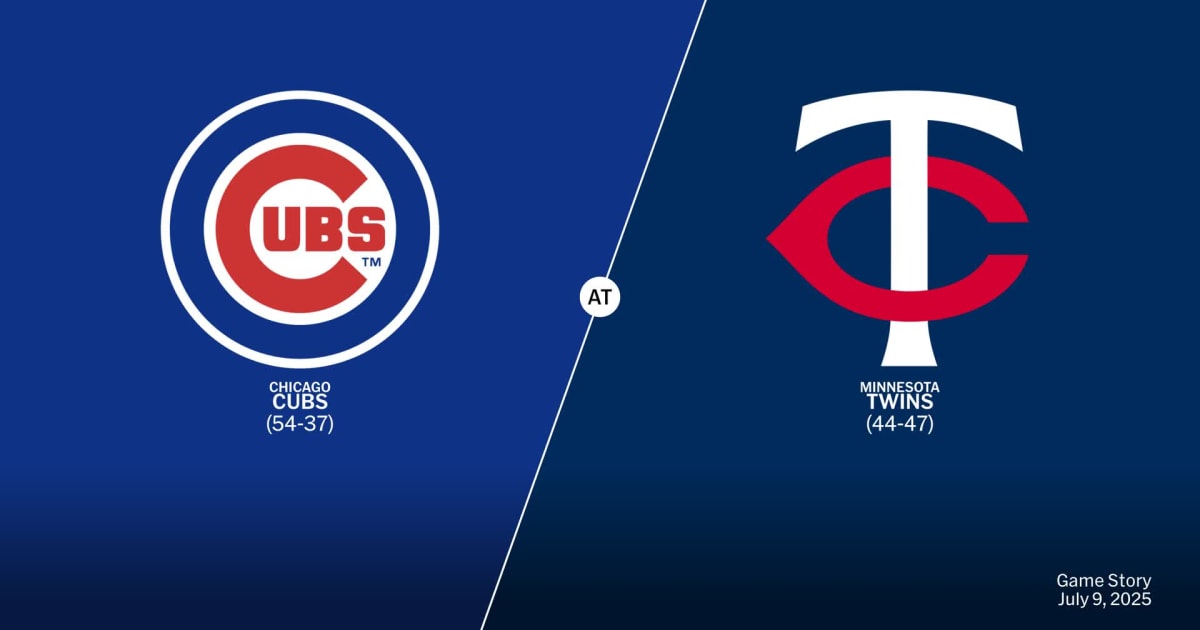 Chicago Cubs at Minnesota Twins Game Story, Scores/Highlights - 07/09 ...