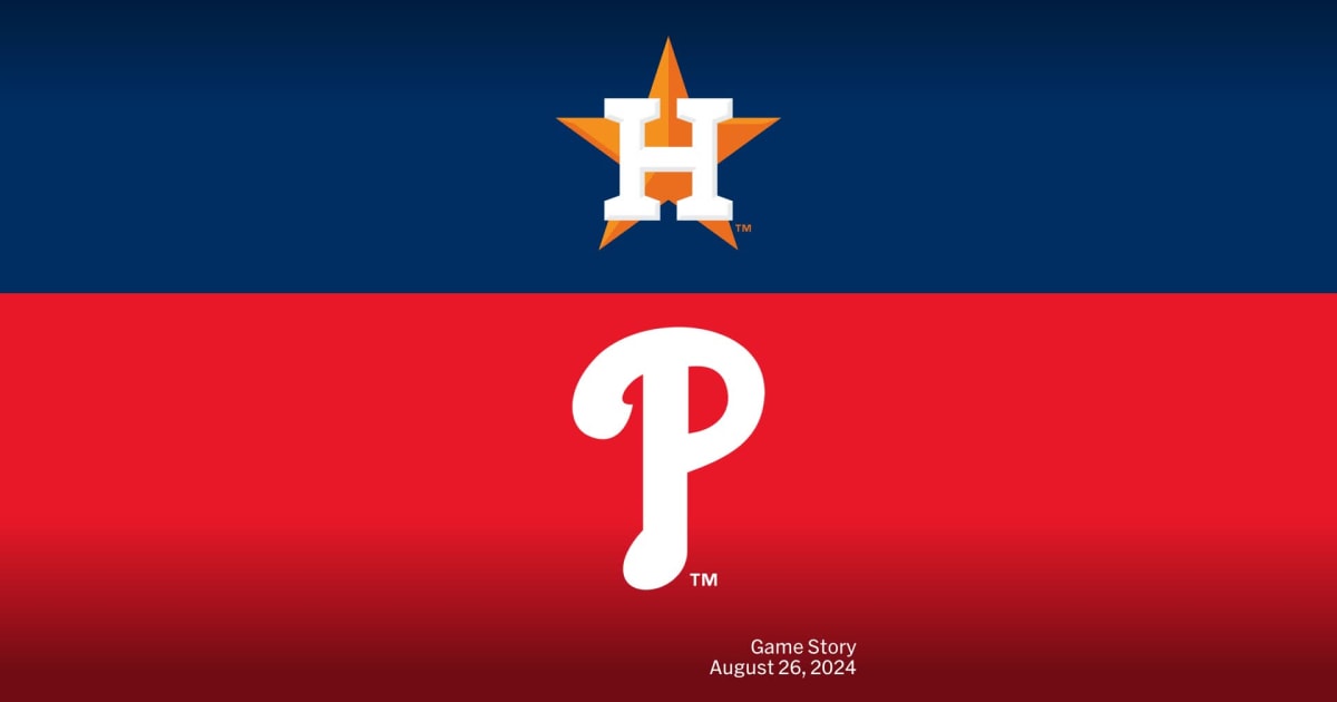 Houston Astros at Philadelphia Phillies Game Story, Scores/Highlights ...