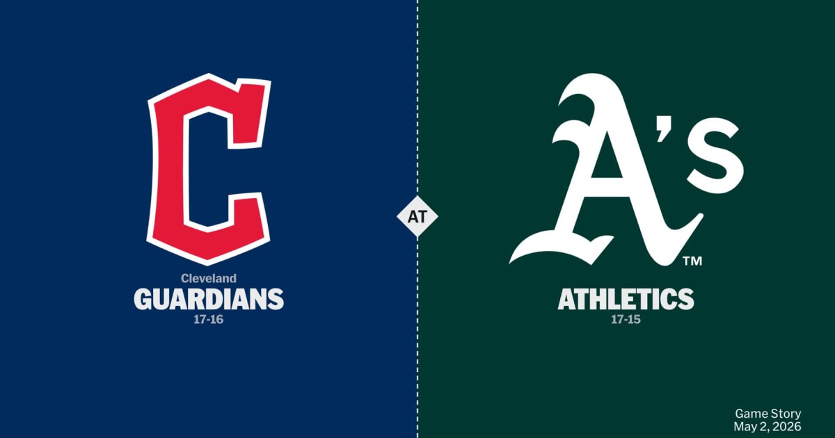 Cleveland Guardians at Athletics Game Story, Scores/Highlights - 05/02 ...