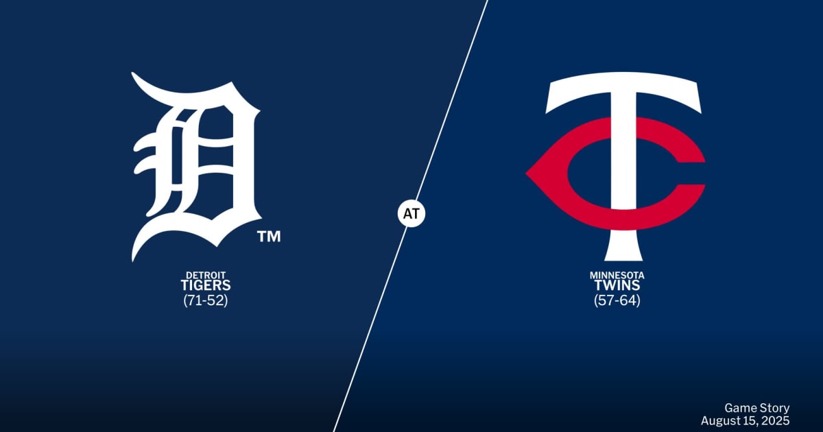 Detroit Tigers at Minnesota Twins Game Story, Scores/Highlights - 08/15 ...
