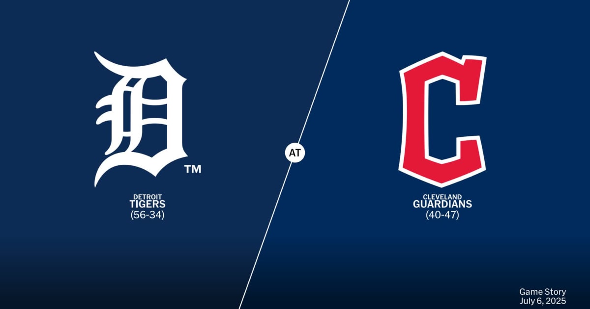 Detroit Tigers at Cleveland Guardians Game Story, Scores/Highlights ...