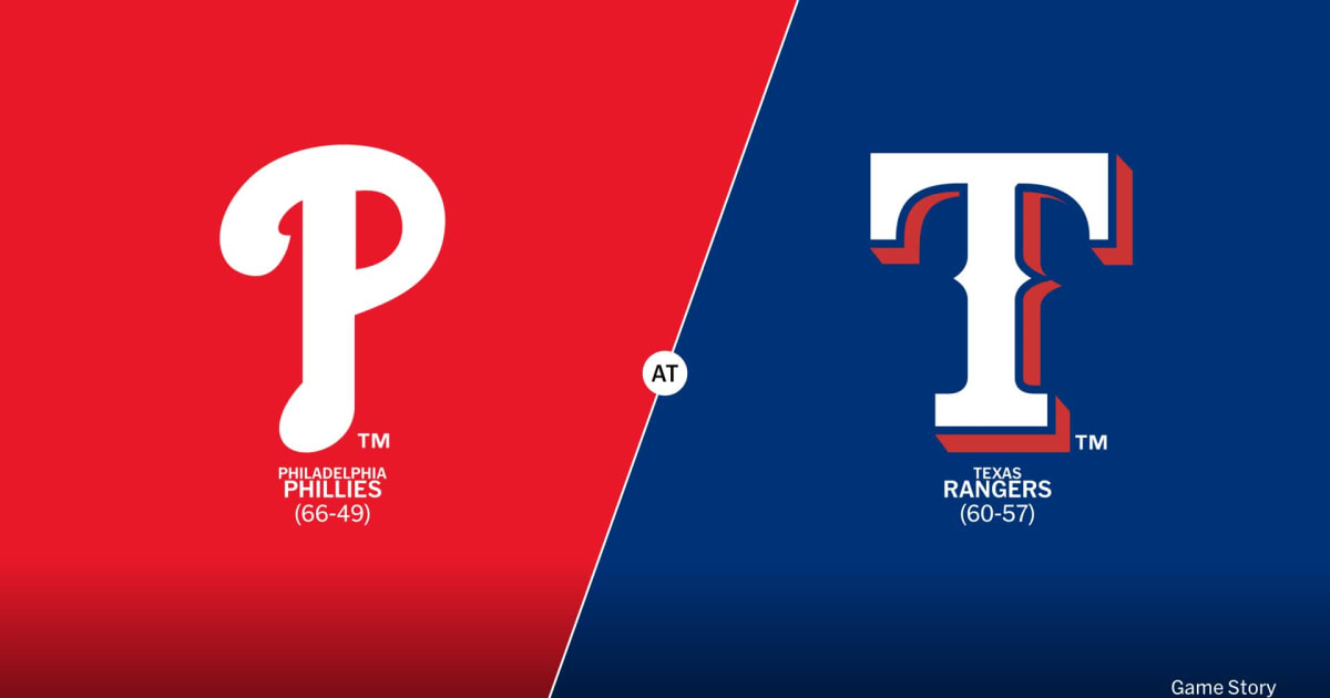 Philadelphia Phillies at Texas Rangers Game Story, Scores/Highlights ...