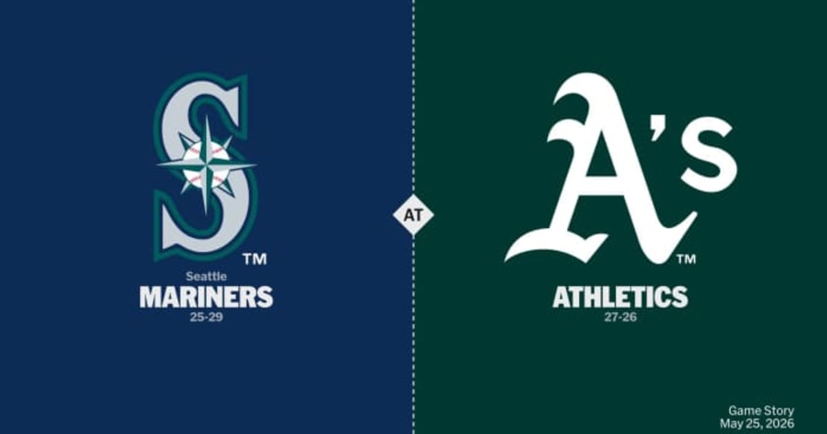 Seattle Mariners at Athletics Game Story, Scores/Highlights - 05/25 ...