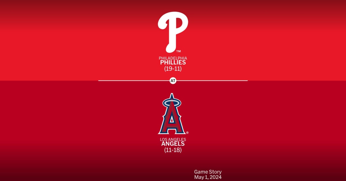 Philadelphia Phillies at Los Angeles Angels Preview - 05/01/2024 - MLB ...