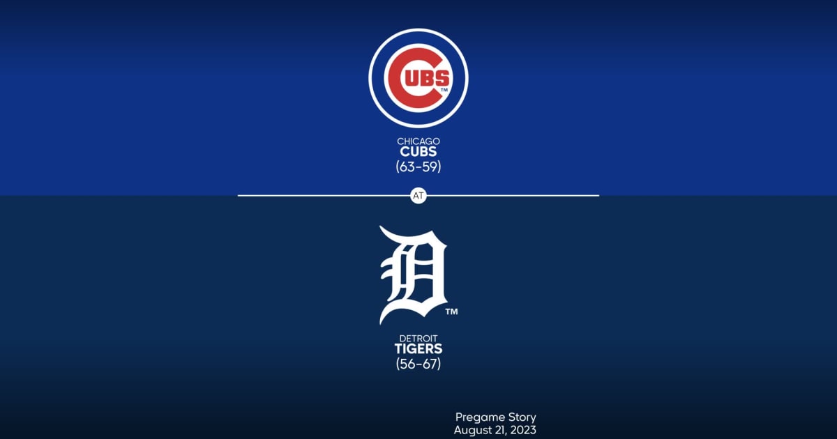 Chicago Cubs at Detroit Tigers Preview - 08/21/2023 - MLB Stories