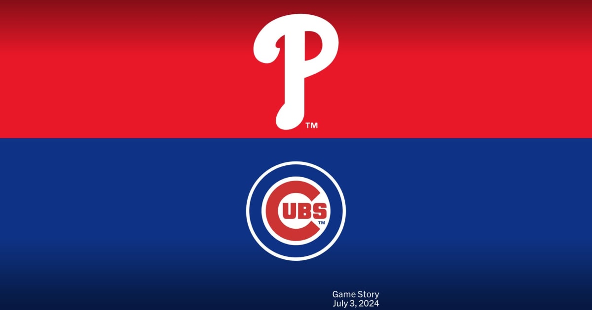Philadelphia Phillies at Chicago Cubs Game Story, Scores/Highlights ...