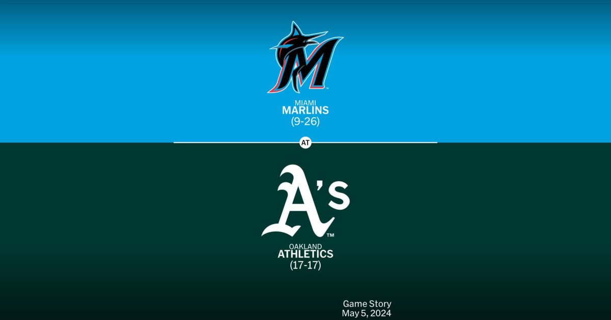 Miami Marlins at Oakland Athletics Gamestory - 05/05/2024 - MLB Stories