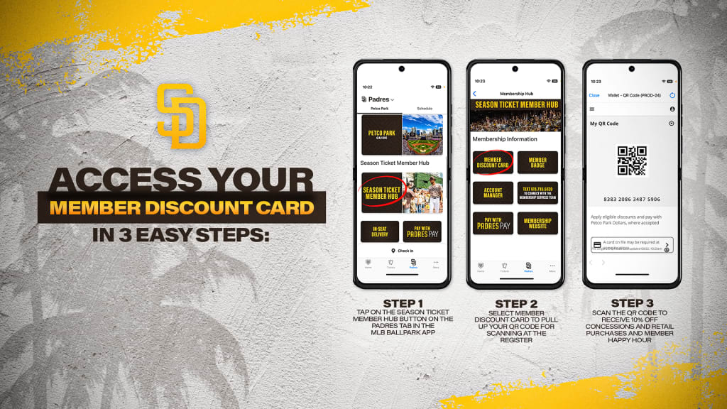 Member Discount Card | San Diego Padres