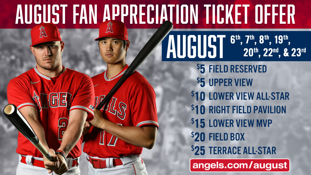 August Fan Appreciation Ticket Offer | Los Angeles Angels