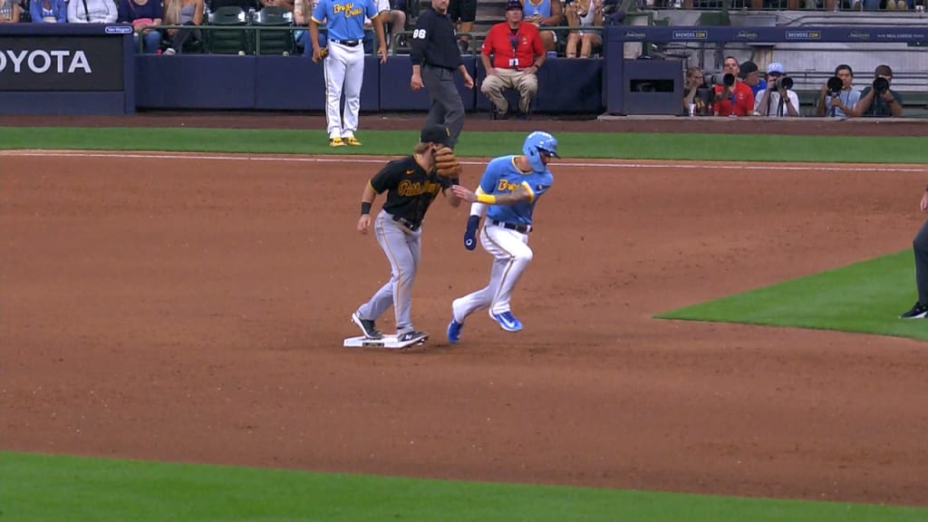 Baseball Player Running Bases