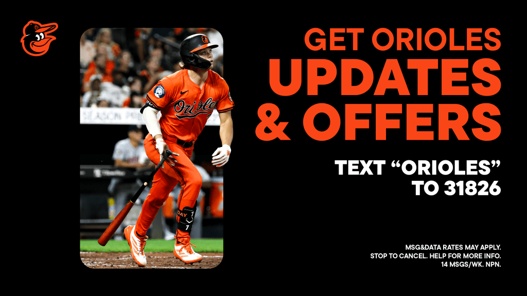 Orioles Text Alerts | Baltimore Orioles