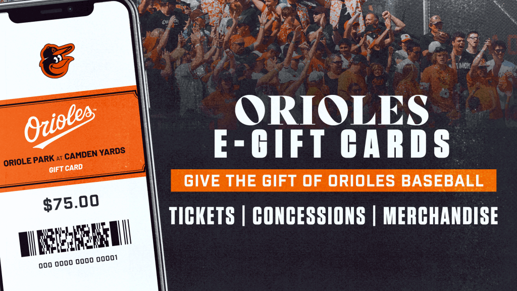 Orioles E-Gift Cards | Baltimore Orioles