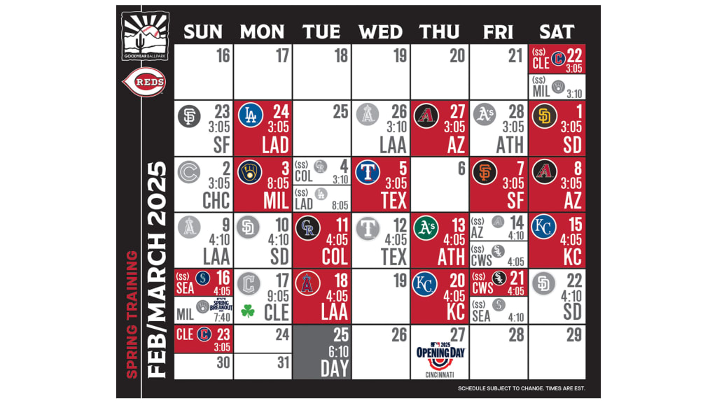 Printable Schedule | Schedule | Cincinnati Reds