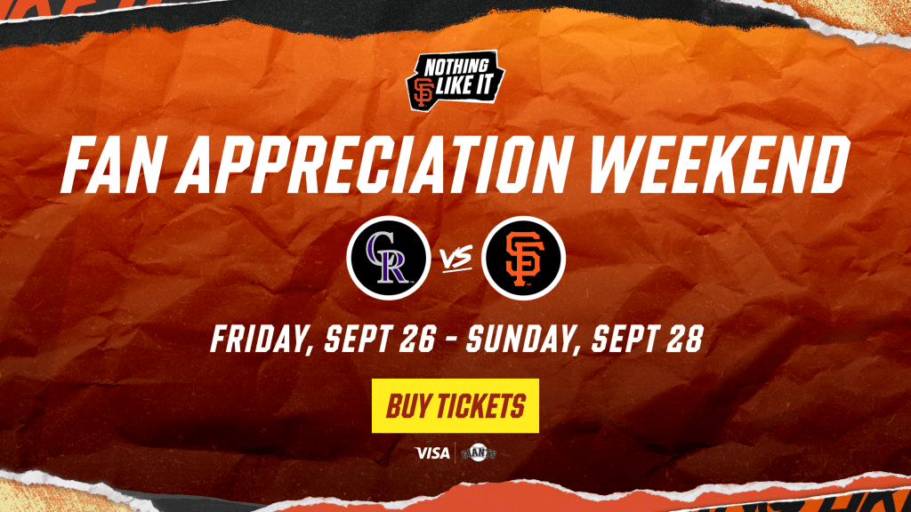 Fan Appreciation Weekend | San Francisco Giants