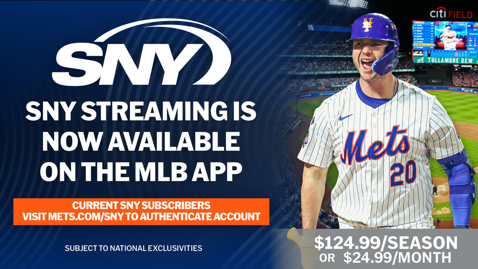 SNY, MLB partner to stream Mets games