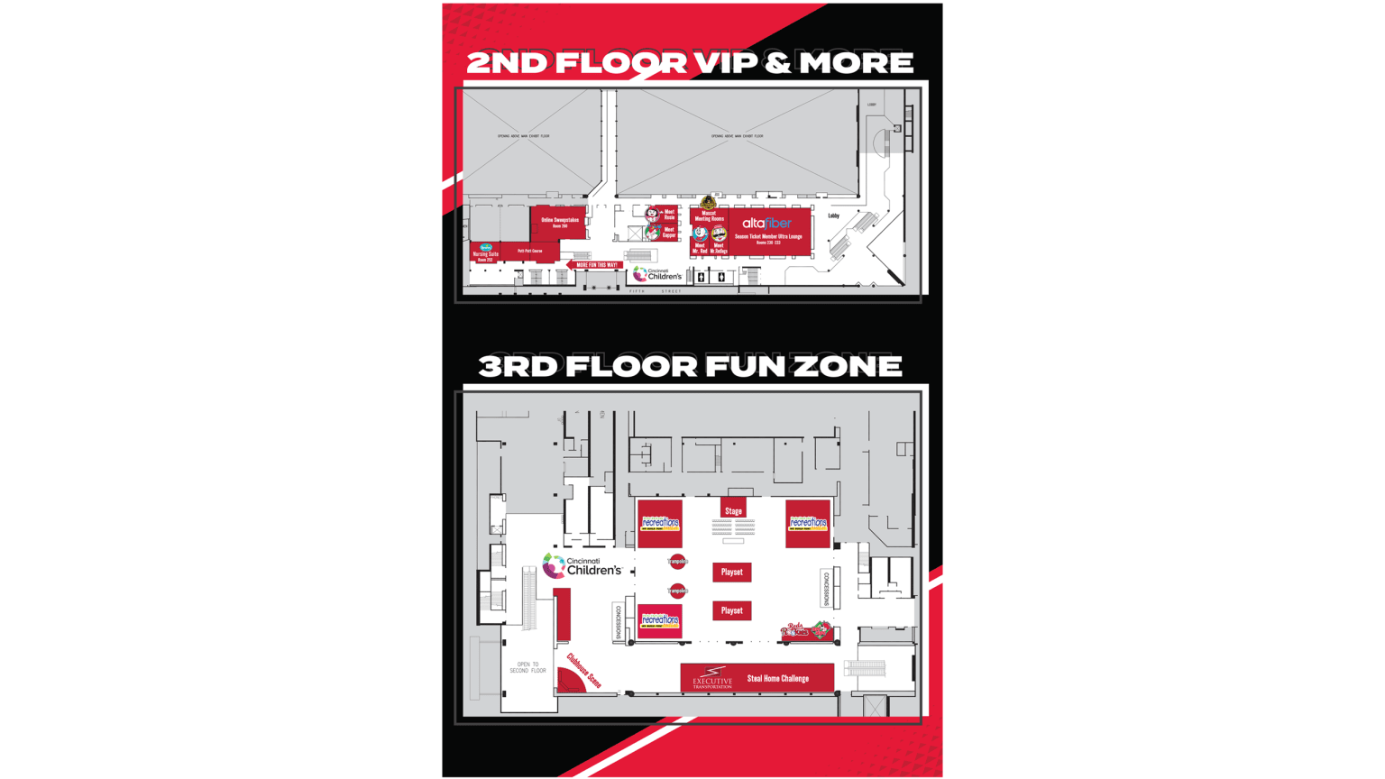 Redsfest Floor Map | Cincinnati Reds