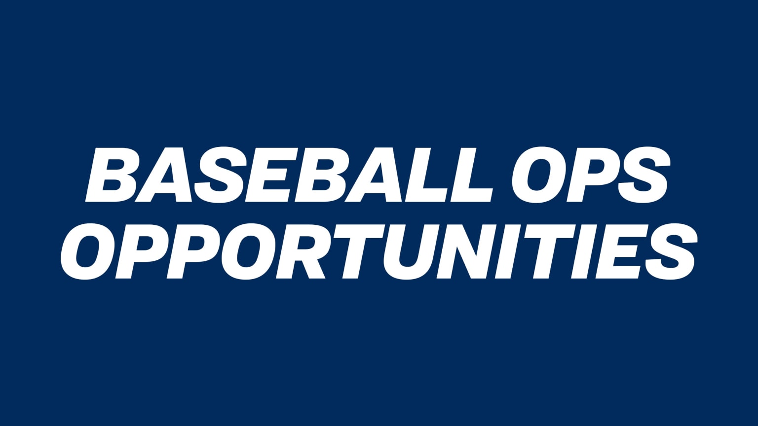 Guardians Job Opportunities | Cleveland Guardians