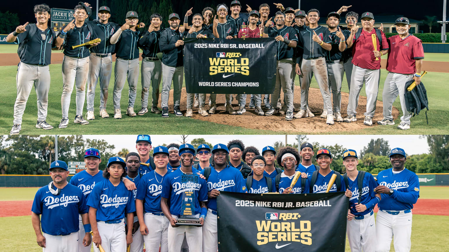Diamondbacks, Dodgers Dreamteam win 2025 Nike RBI Senior, Junior World ...