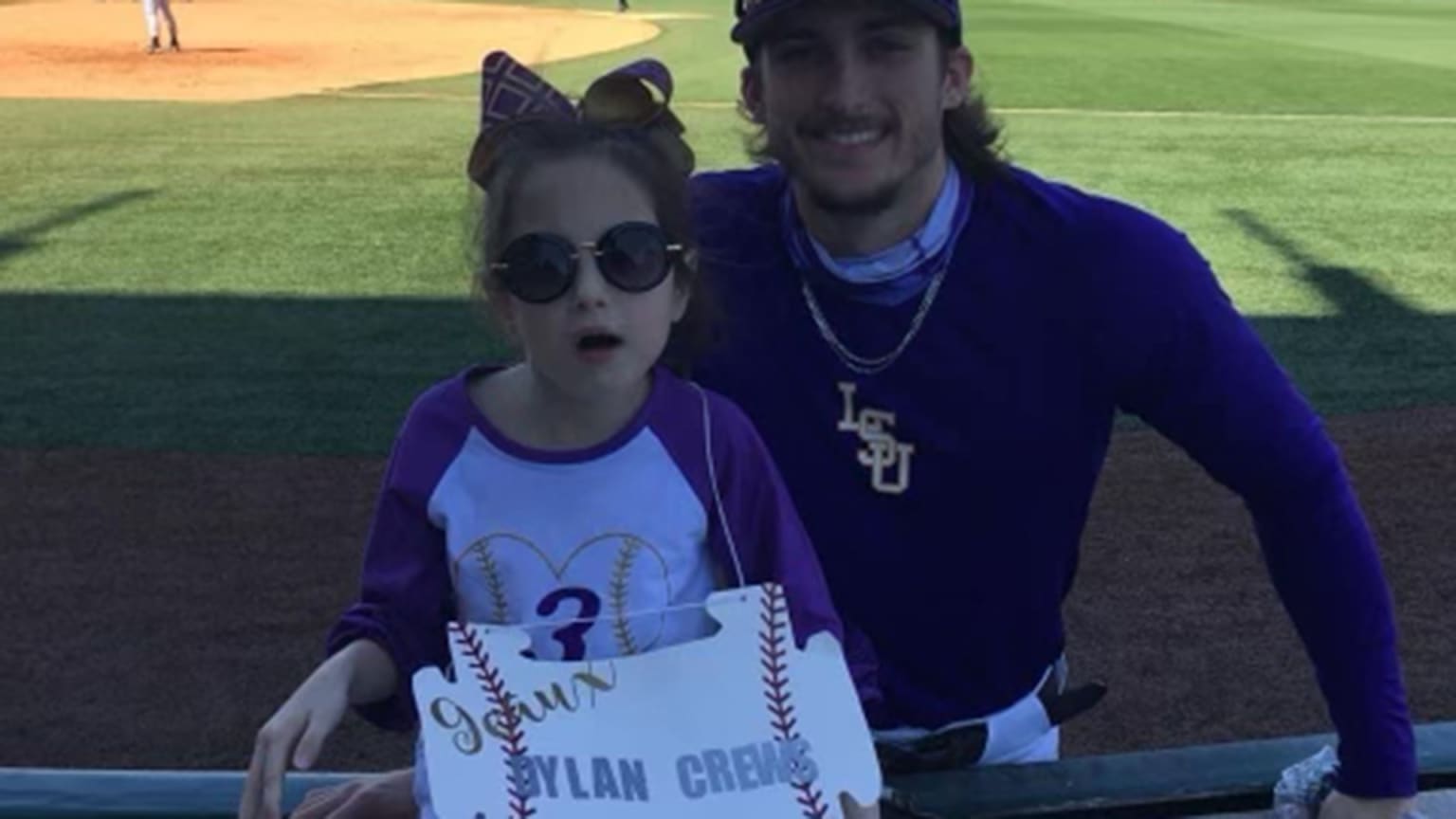 Dylan Crews, autistic young fan share tight bond