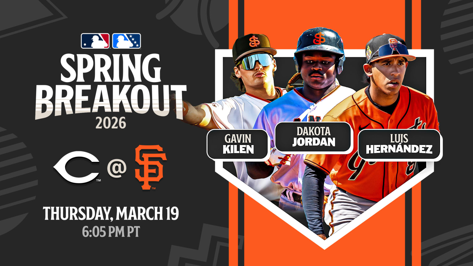 Giants Spring Breakout roster 2026