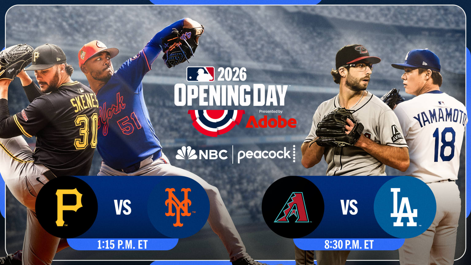 NBC Opening Day 2026 doubleheader