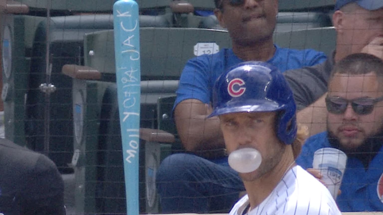 Patrick Wisdom's kids design Players' Weekend bat