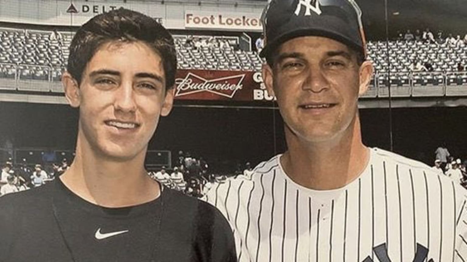 Clay Bellinger attends son Cody Bellinger's Yankees debut