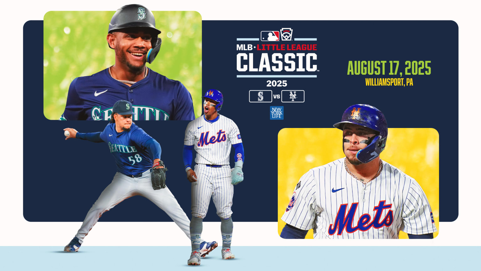 Mariners, Mets to play in 2025 Little League Classic