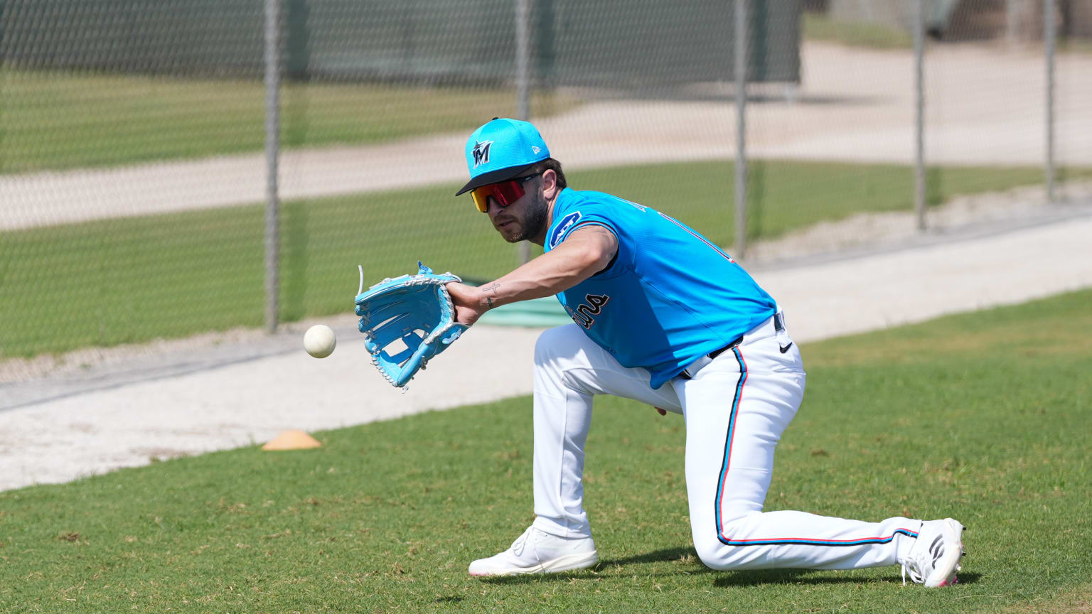 Connor Norby working on defense in second season with Marlins