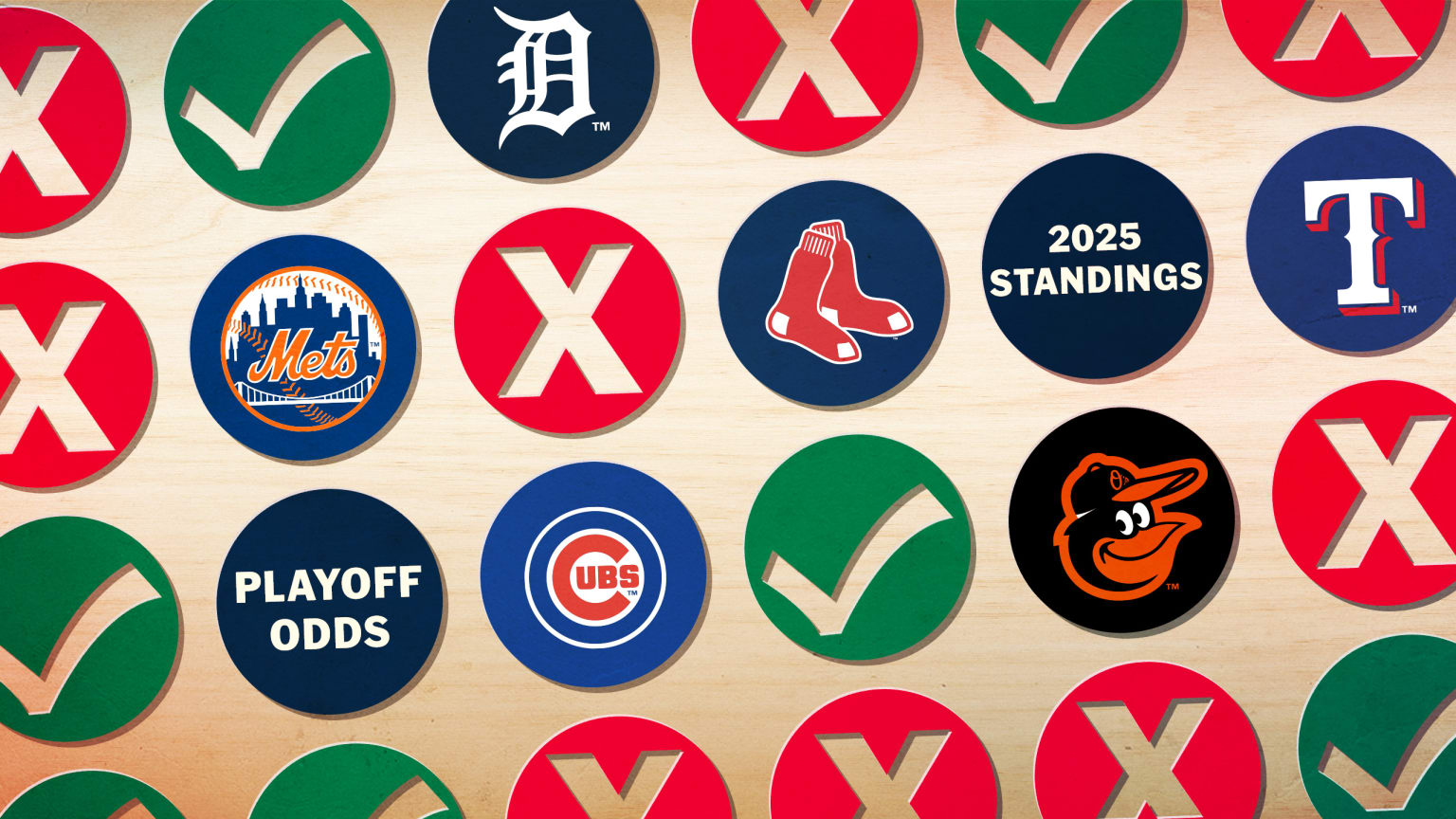 2025 MLB playoff odds biggest differences in projected standings