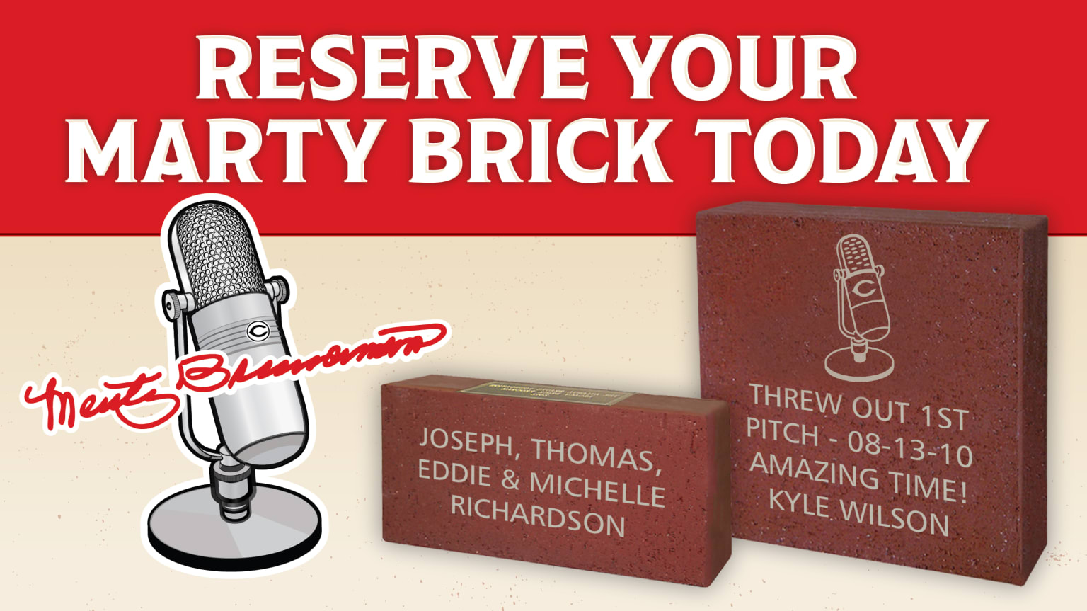 Legacy Brick Program | Hall of Fame | Cincinnati Reds